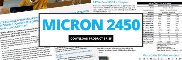 Micron 2450 NVMe SSD